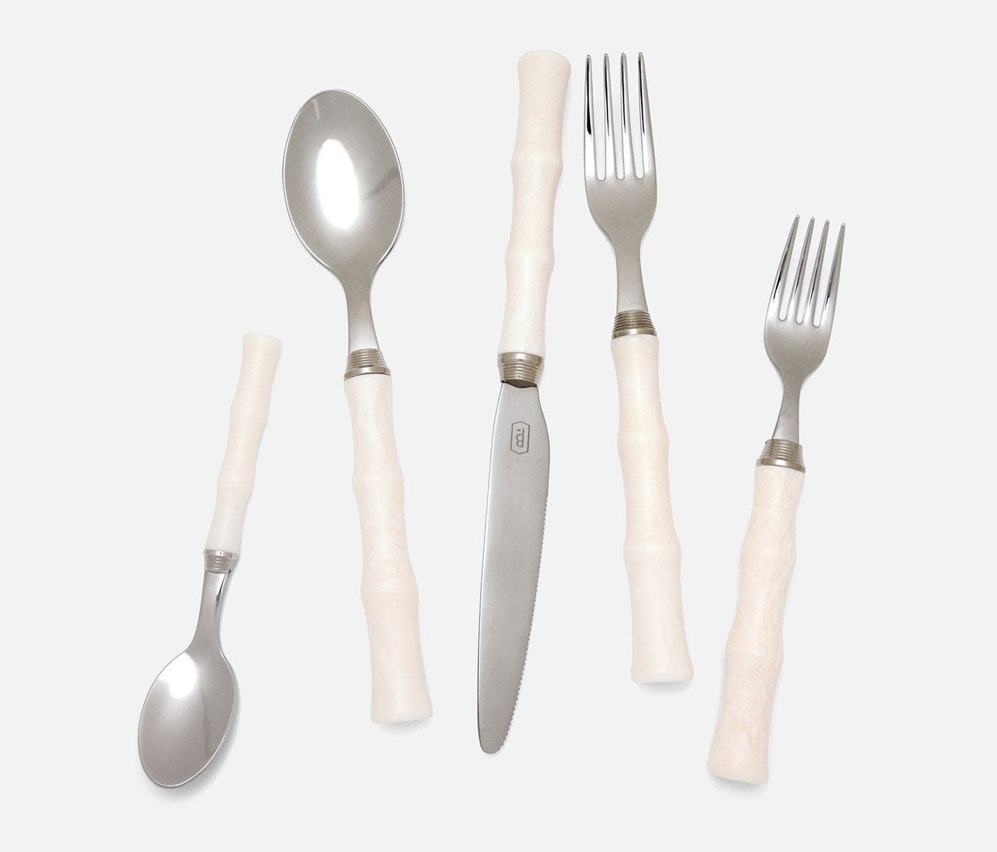 Ivory Acrylic Flatware 5-Piece Set - Saltwater House