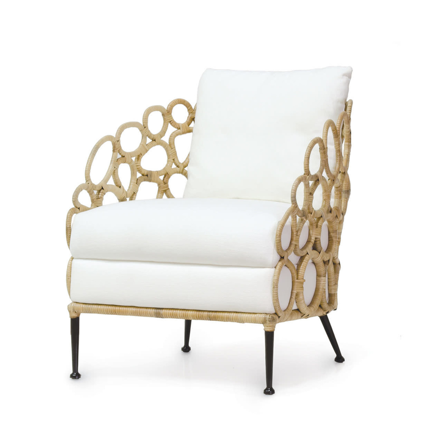 Natural Split Rattan Lounge Chair - Saltwater House