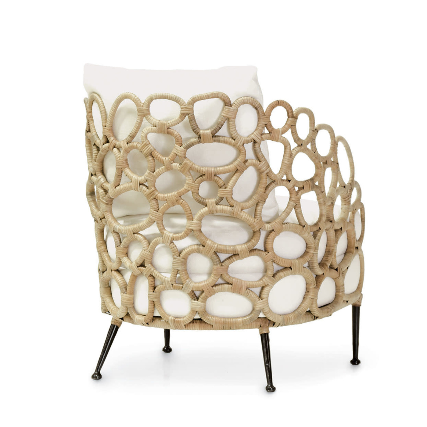 Natural Split Rattan Lounge Chair - Saltwater House