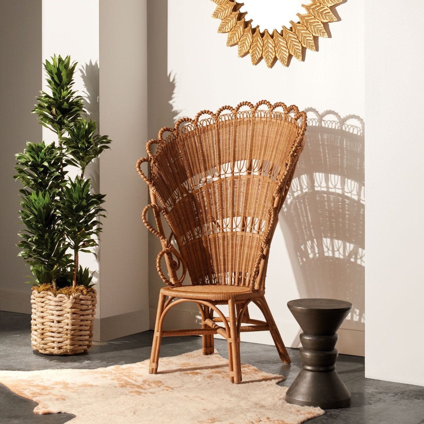 Bleached Abaca Basket Set - Saltwater House