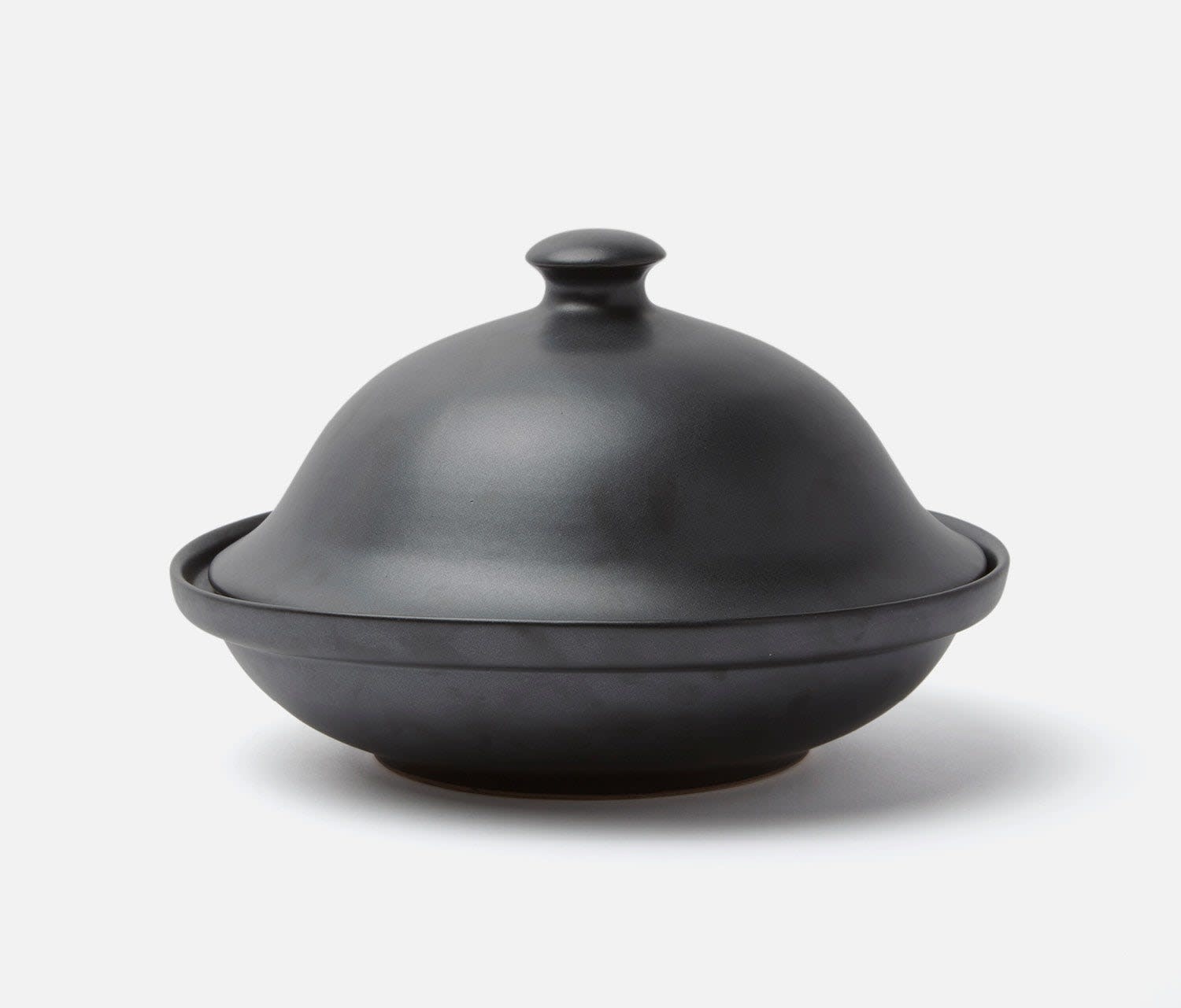 MARCUS, Black Glaze, Cloche Serving Platter, Large - Saltwater House