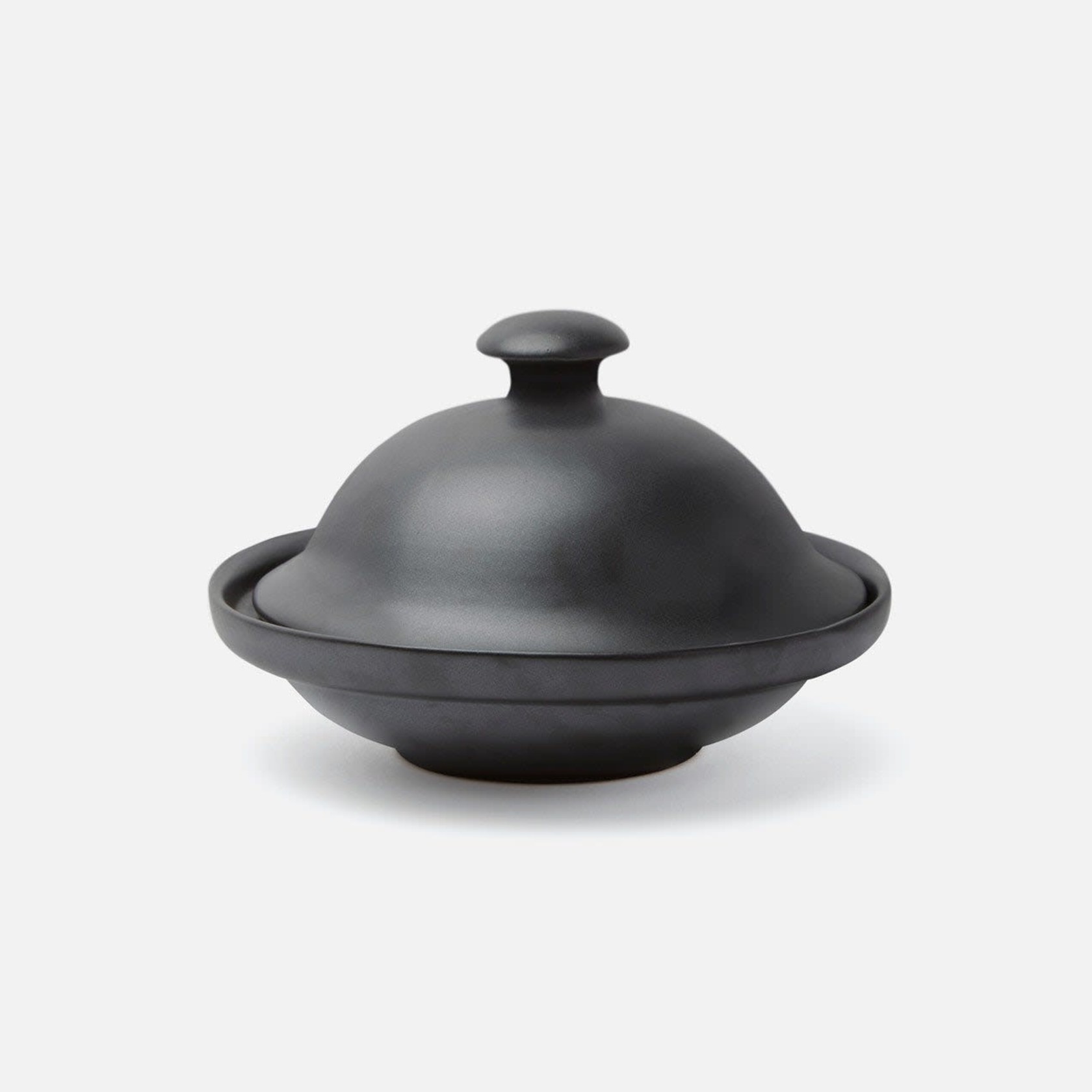 MARCUS, Black Glaze, Cloche Serving Platter, Large - Saltwater House