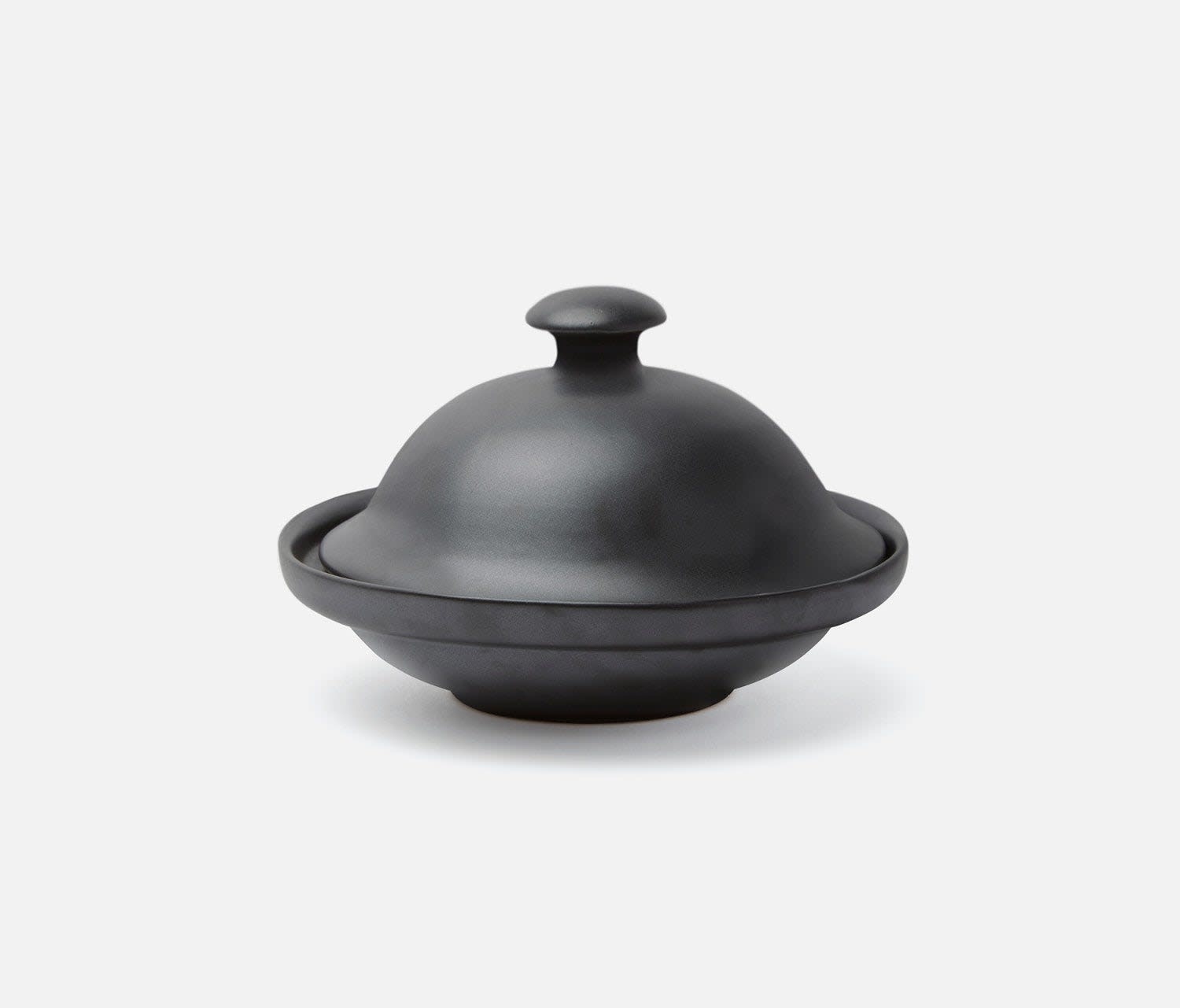 MARCUS, Black Glaze, Cloche Serving Platter, Small - Saltwater House