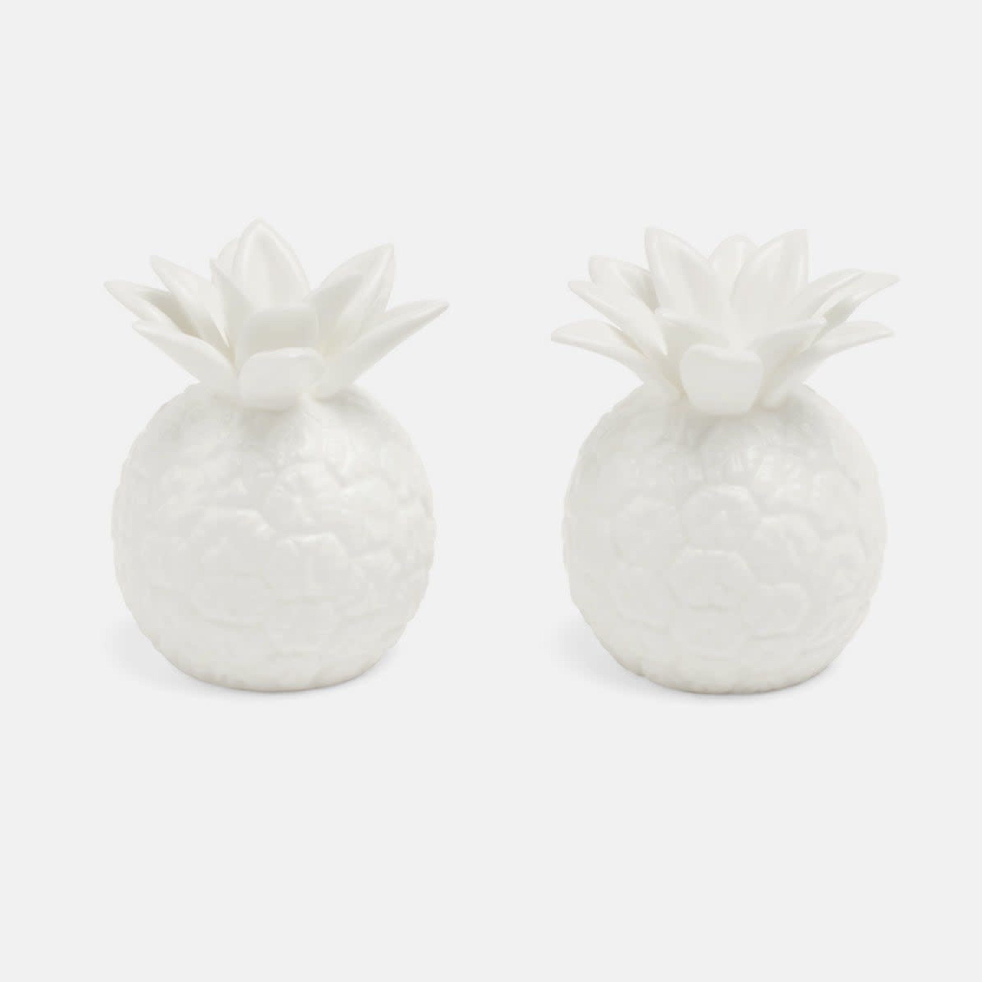 Coco White Porcelain Shell Salt & Pepper Shakers - Set of 2 - Saltwater ...