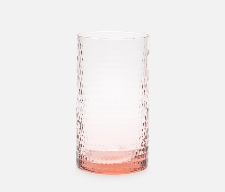 Duncan Pink Highball Glass - Saltwater House