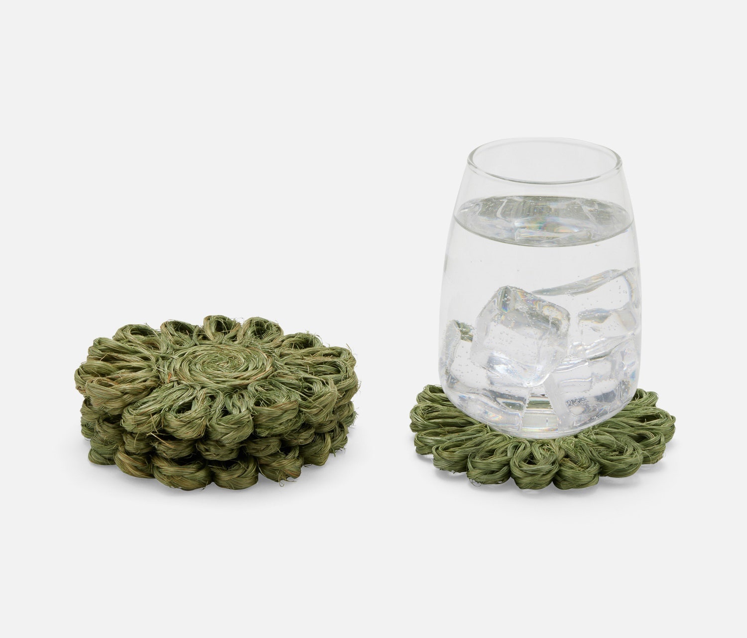 Teigan Olive Coasters - Set of 4 - Saltwater House
