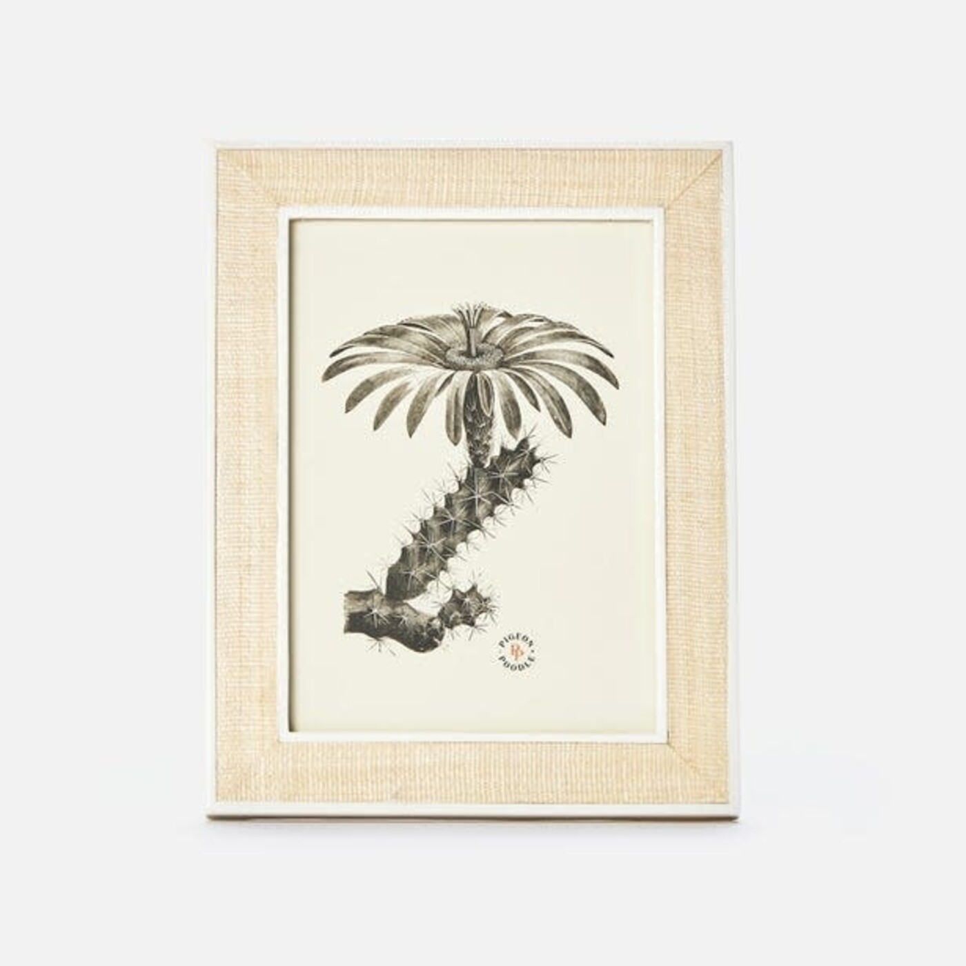 Aberdeen Frame Beige Abaca/White Resin - Saltwater House