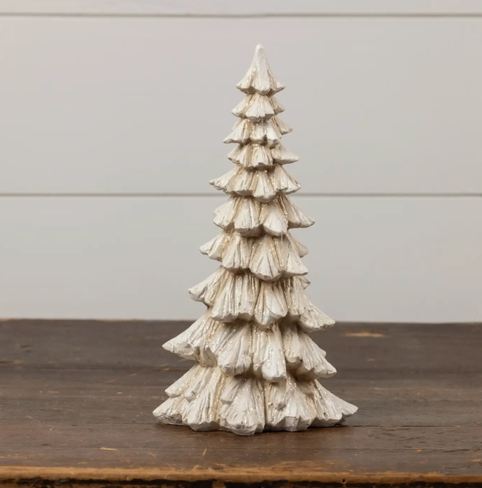 Ragon House 12" Glittered Cream Tree - Saltwater House