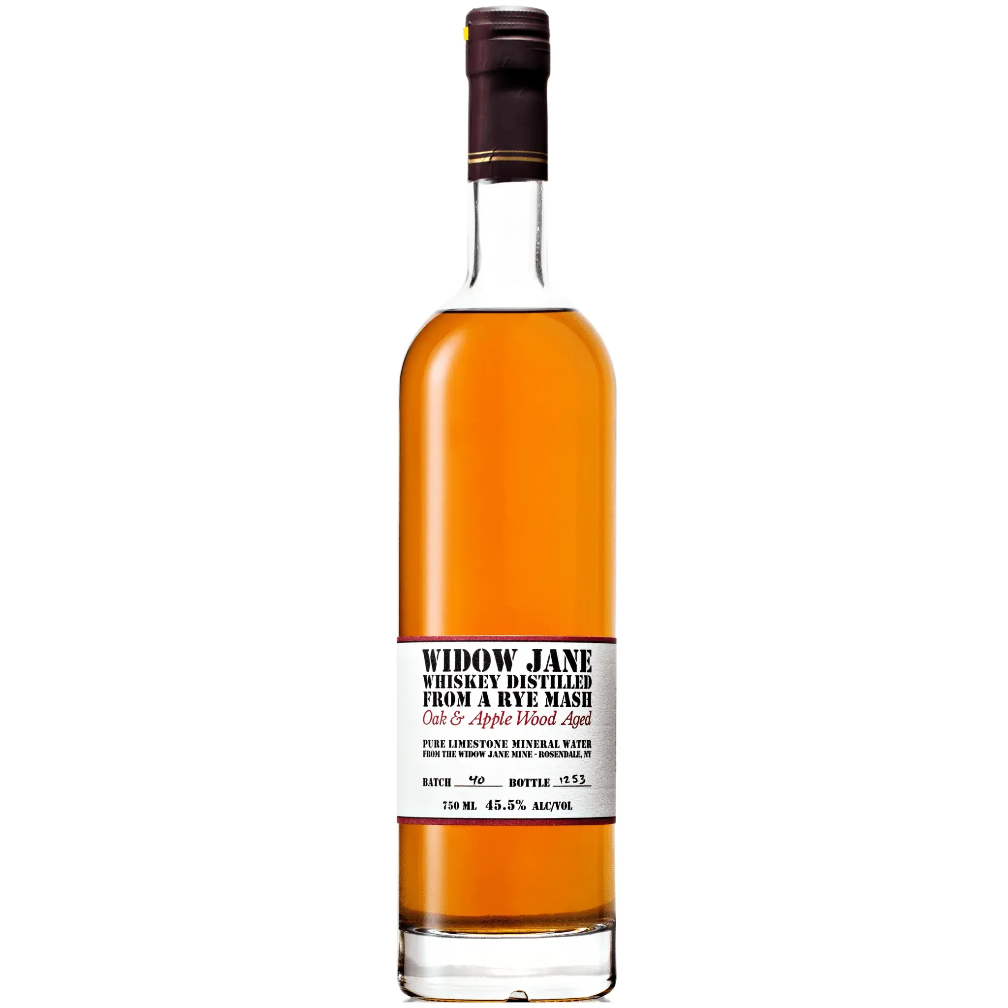 Widow Jane / Apple Wood Rye Straight Rye Whiskey / 750mL - Roma Wines ...
