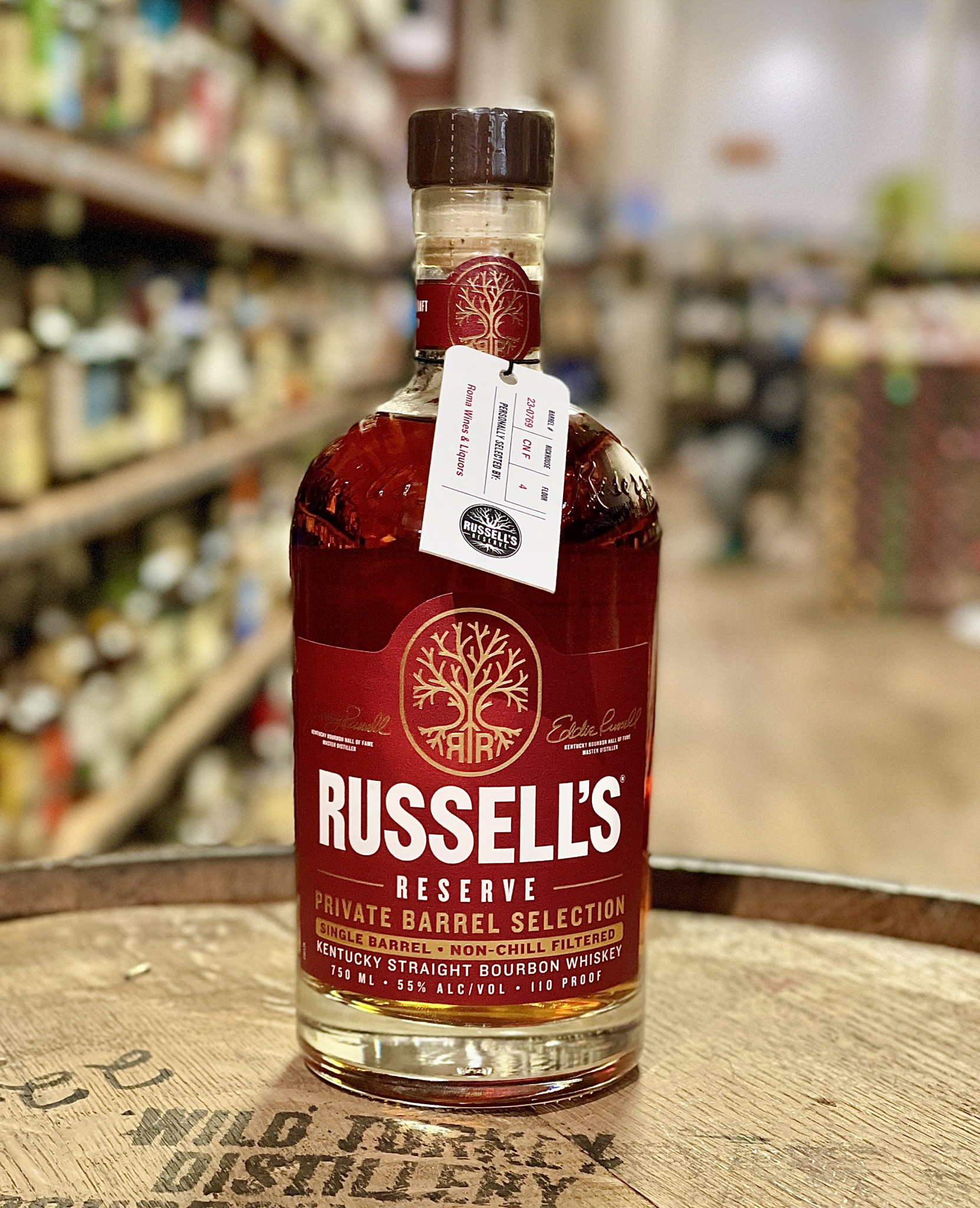 Russell's Reserve / Roma Store Pick #4 Single Barrel Bourbon 55% abv ...
