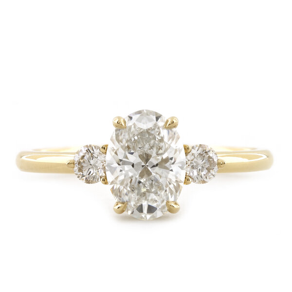 Rings made with 18K golds and platinum, featuring unique gemstones ...