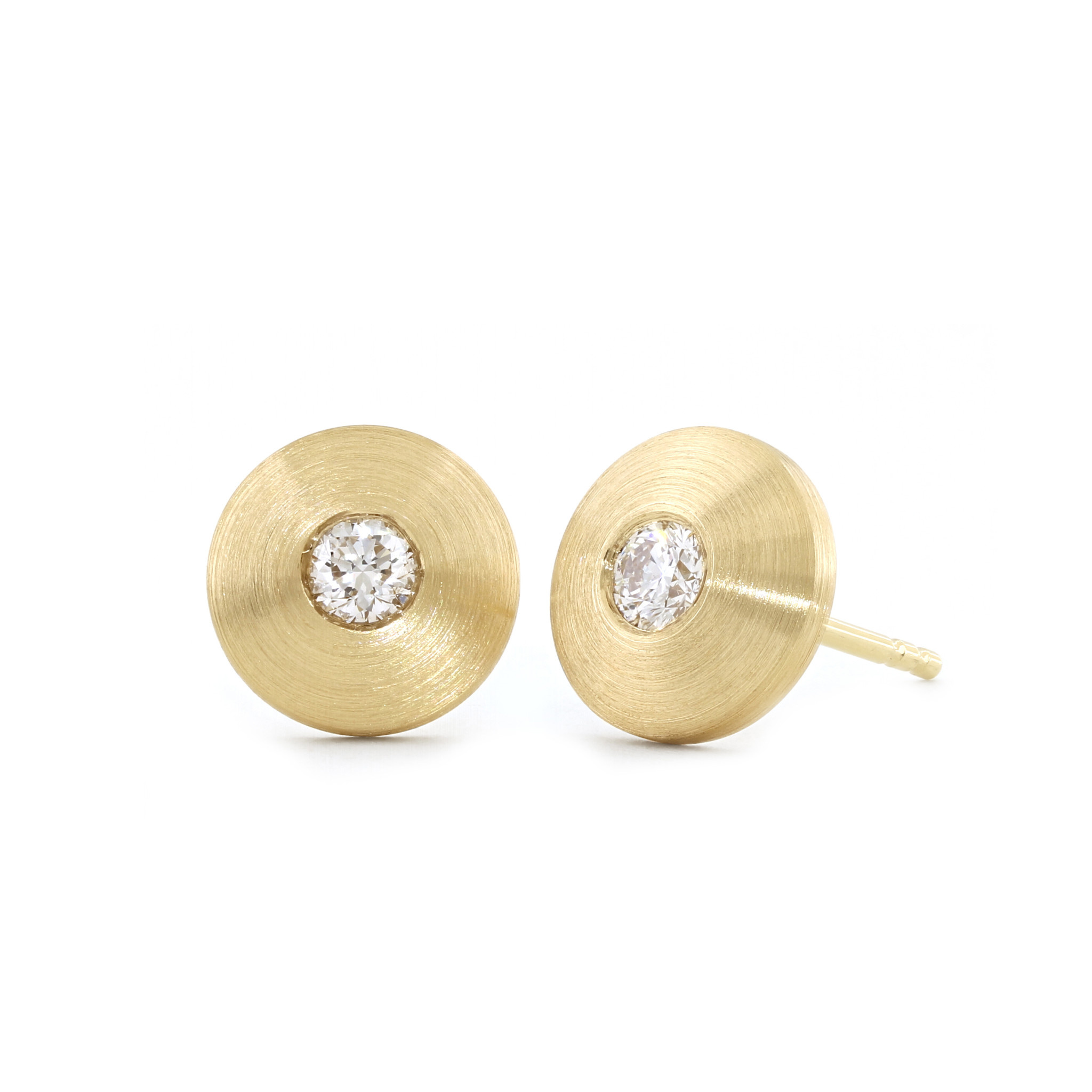 Cone Studs - Large 0.20ctw Diamonds - Baxter Moerman