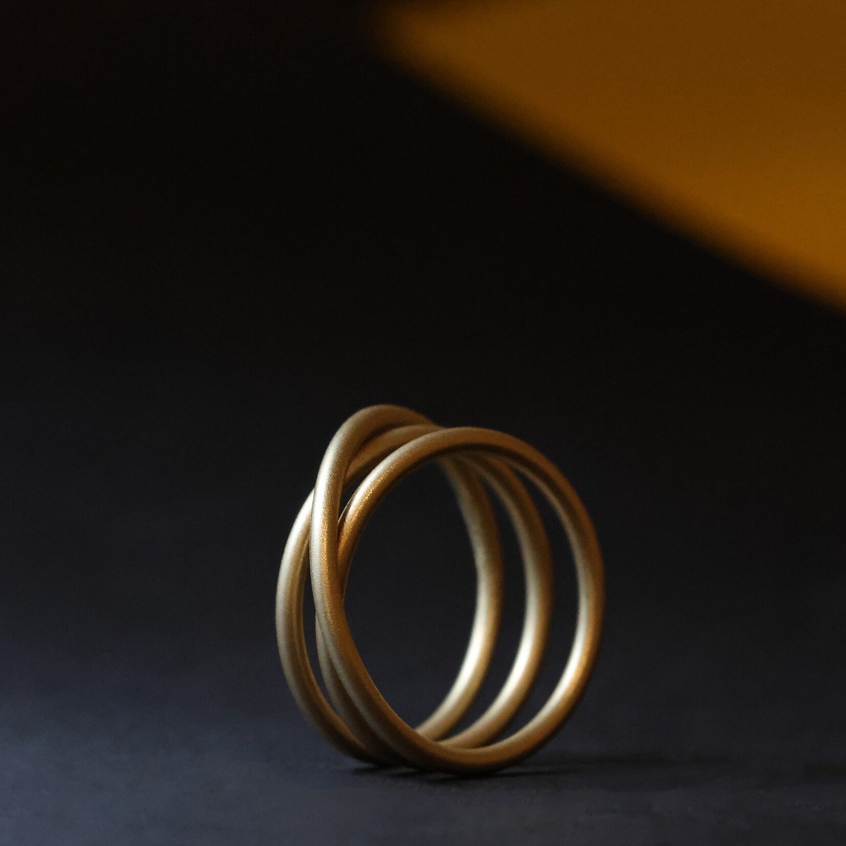 Coil Band in 18K Gold and Platinum - Baxter Moerman