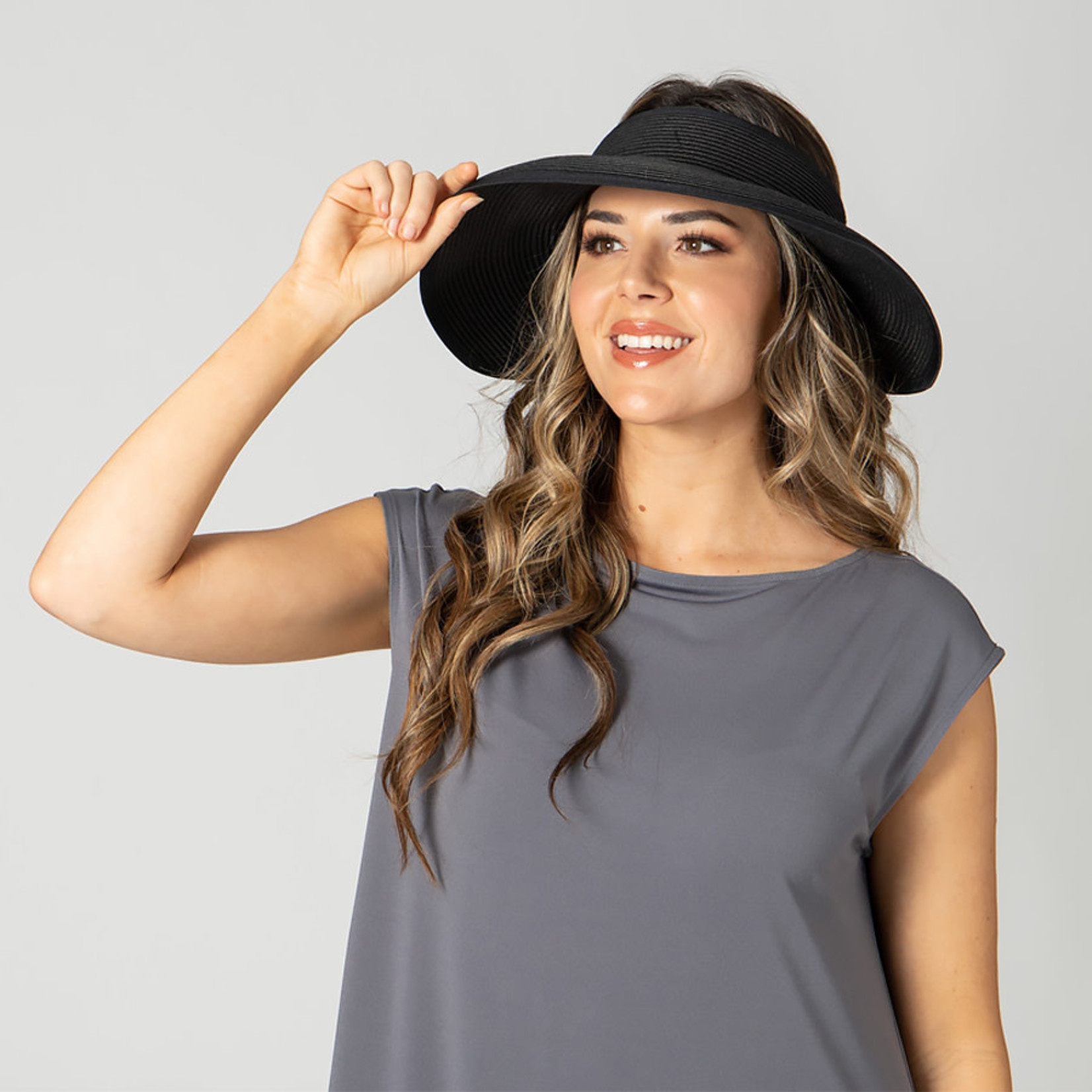 Ultrabraid Roll Up Visor w/ Bow - The Salty Palm