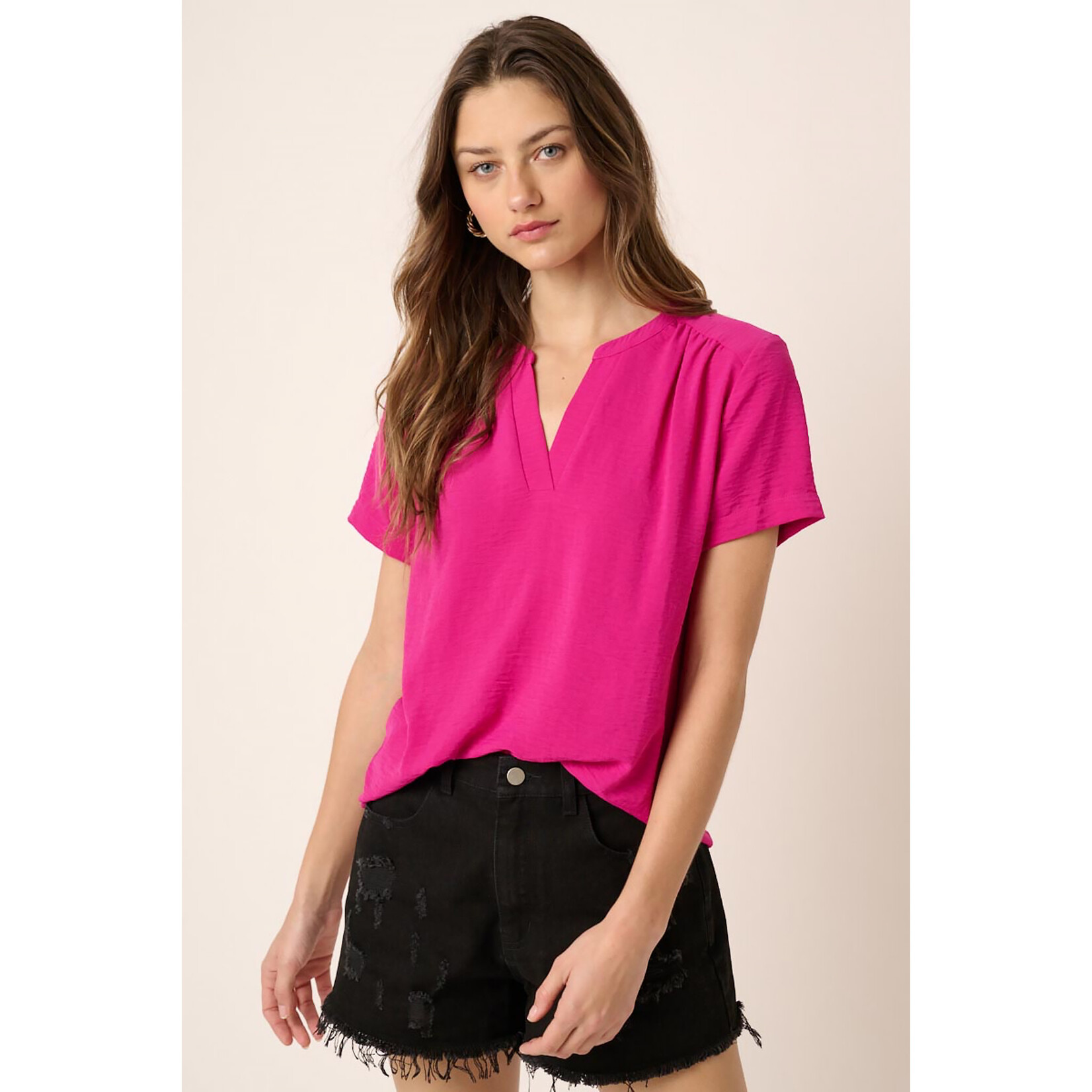 Ryann Airflow Short Sleeve Blouse - The Salty Palm