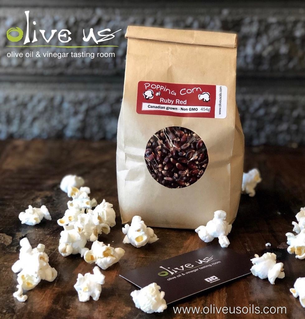Ruby Red Popping Corn 454g - Olive Us