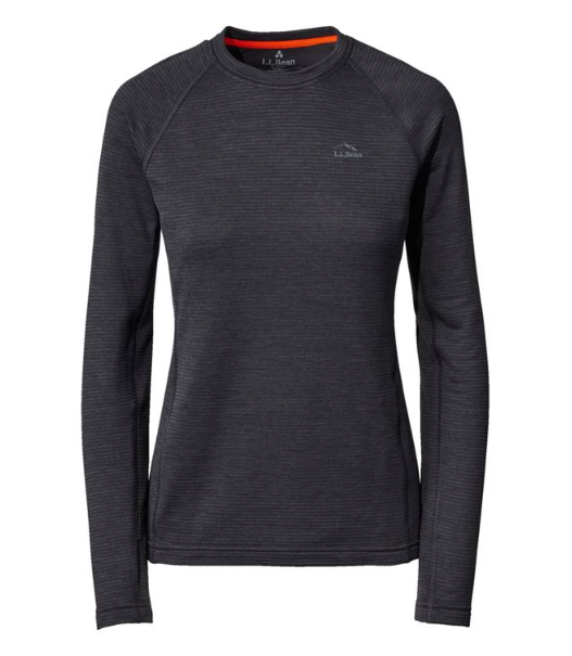 W's L.L.Bean Midweight Base Layer Crew Top - Mountain Outfitters