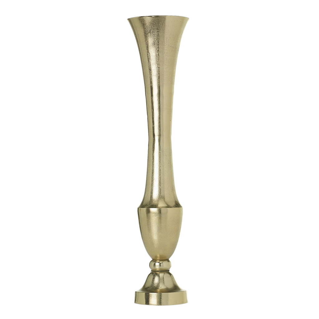 7"x 30.5”H GOLD MERCI VASE(AD) - QUALITY WHOLESALE