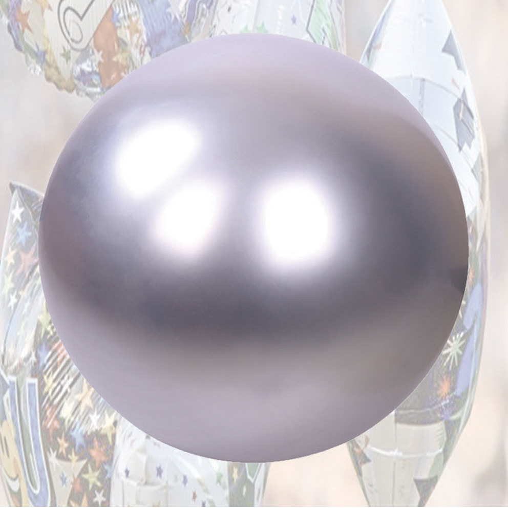 18'' CHROME SPHERE BALLOONS, 10 PCS - QUALITY WHOLESALE