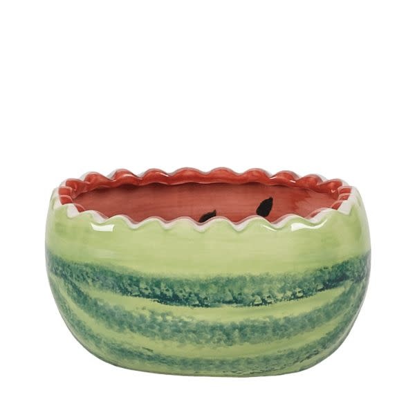 OVAL WATERMELON POTTERY 6" X 4 X 3.2" - QUALITY WHOLESALE
