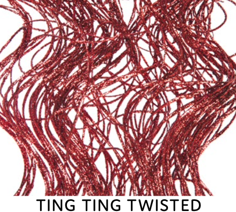 30" RED TWISTED SPARKLE 5-6 OZ TING TING, 80-90 stems - QUALITY WHOLESALE