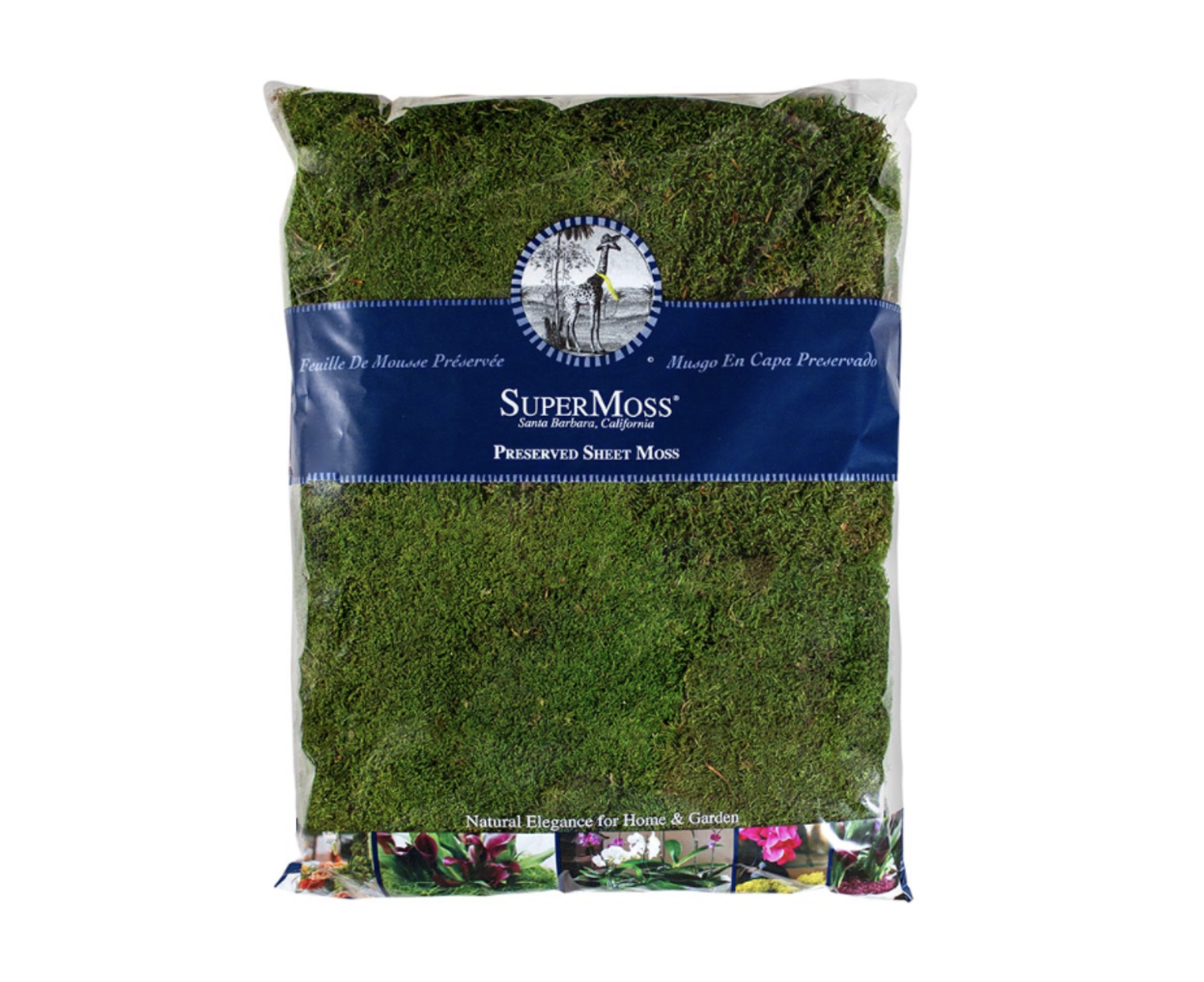 300 CUBIC INCHES PRESERVED GREEN SHEET MOSS - QUALITY WHOLESALE