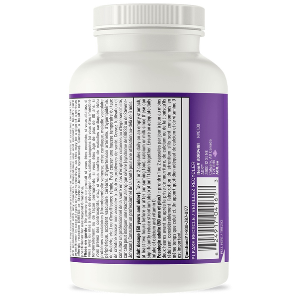 AOR Strontium Support II 341mg 120 vcaps - Vitamin King - Sports ...
