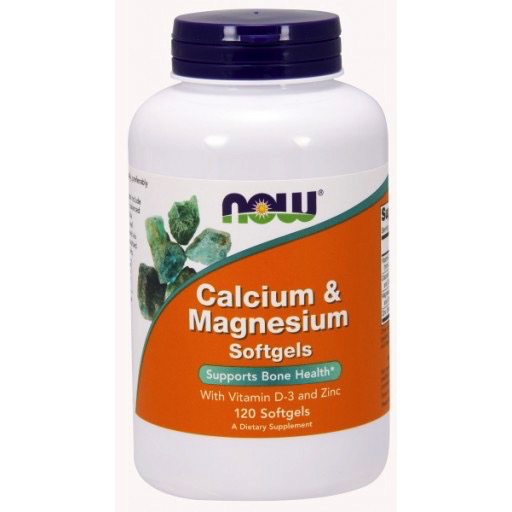 NOW Calcium and Magnesium 120 softgels - Vitamin King - Sports ...