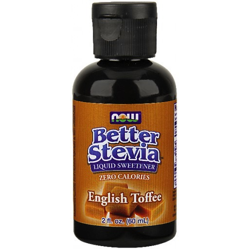 NOW Stevia Liquid English Toffee 60ml - Vitamin King - Sports & Supplements