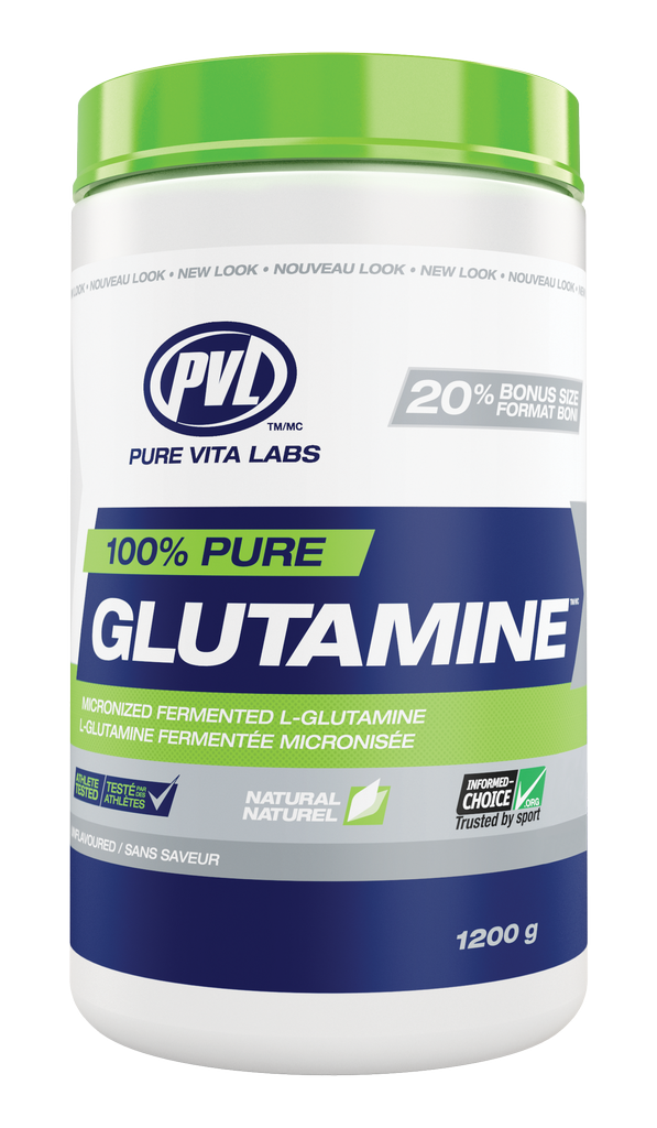 PVL PVL Essentials Pure Glutamine Natural 1200g - Vitamin King - Sports ...