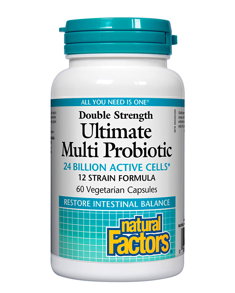 Natural Factors Double Strength Ultimate Multi Probiotic 60 vcaps ...