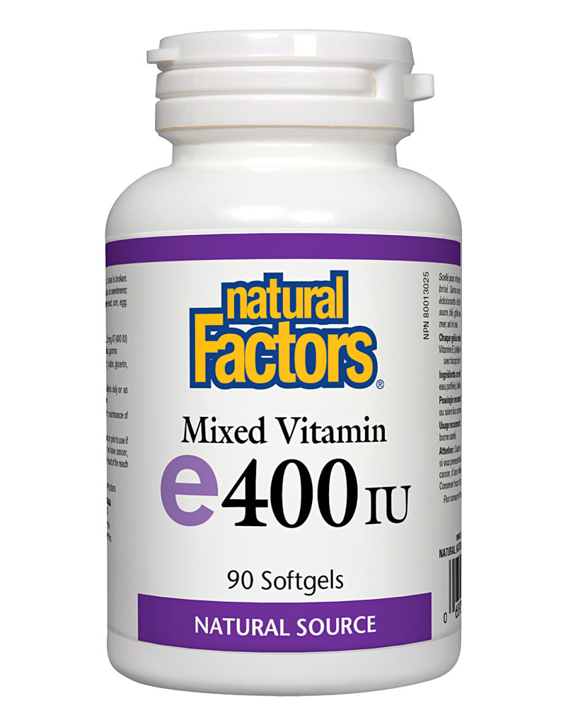Natural Factors Mixed E 400 IU 90 softgels - Vitamin King - Sports ...