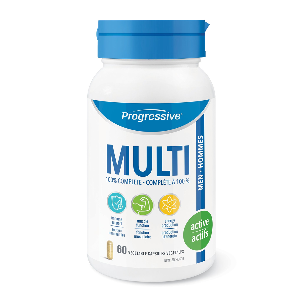 Progressive Progressive MultiVitamin Active Men 60 vcaps - Vitamin King ...