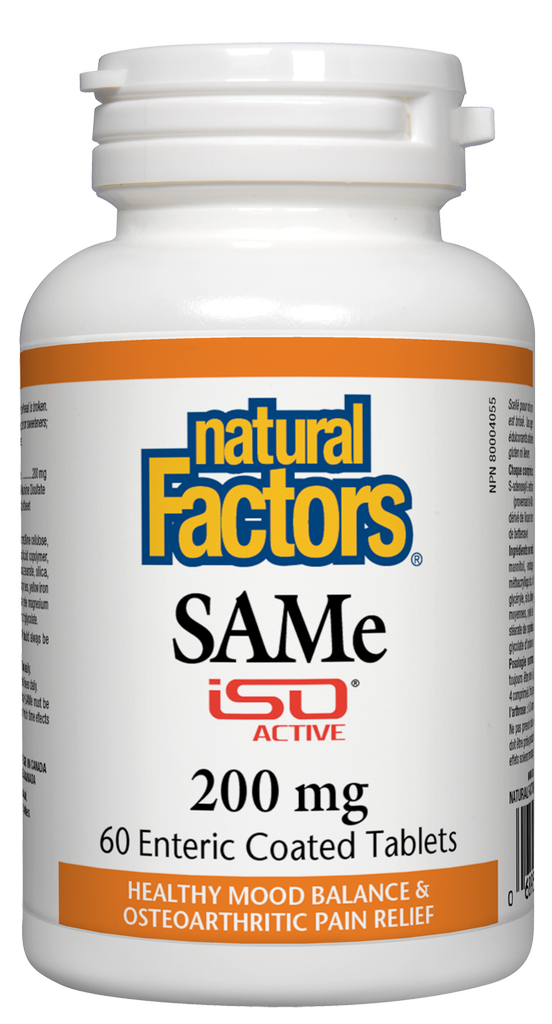 Natural Factors SAMe 200mg 30 tabs - Vitamin King - Sports & Supplements