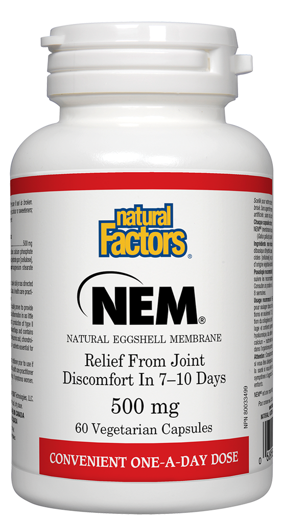 Natural Factors NEM Eggshell Membrane 500mg 60 vcaps - Vitamin King ...