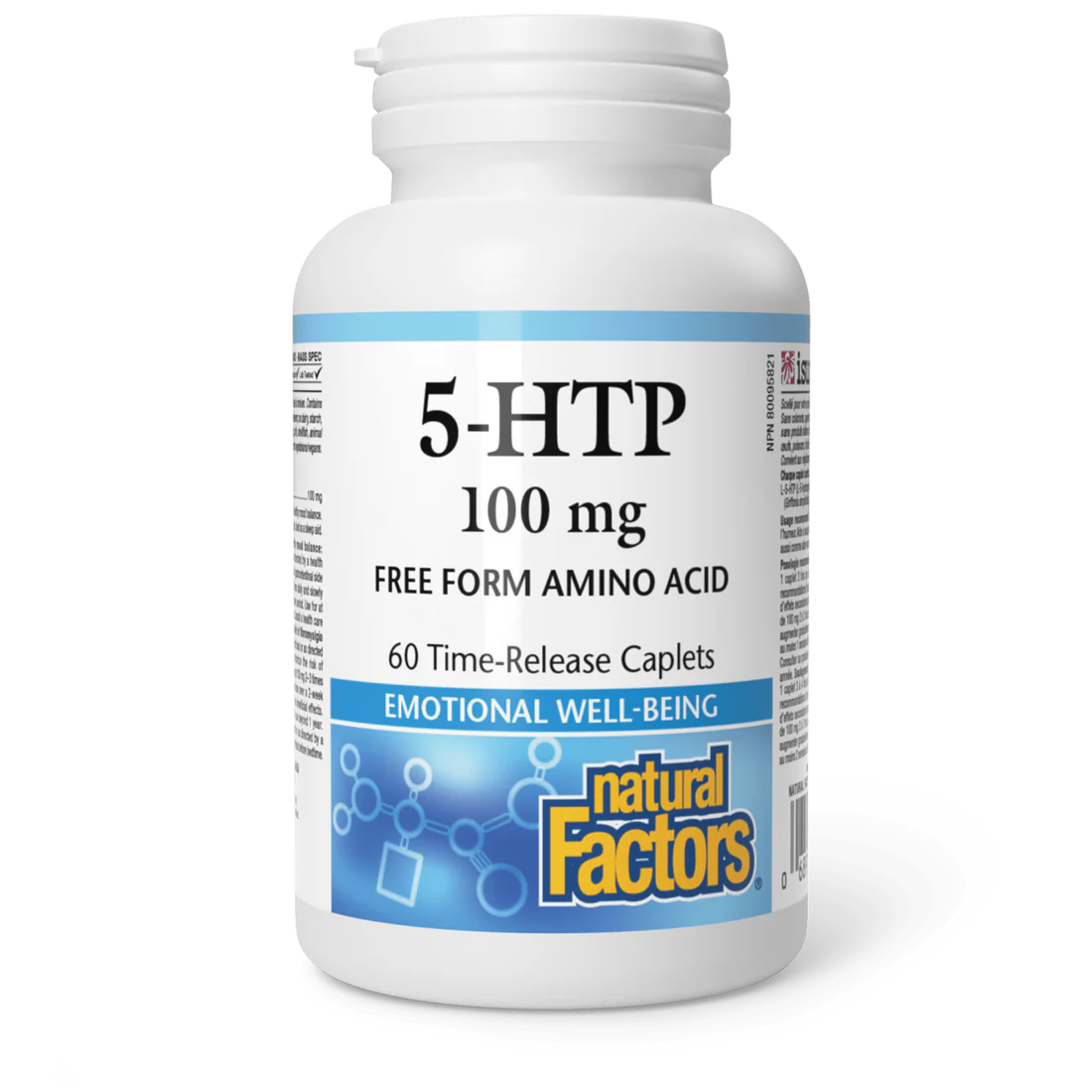 Natural Factors 5-HTP 100mg Time Release 60 caplets - Vitamin King ...