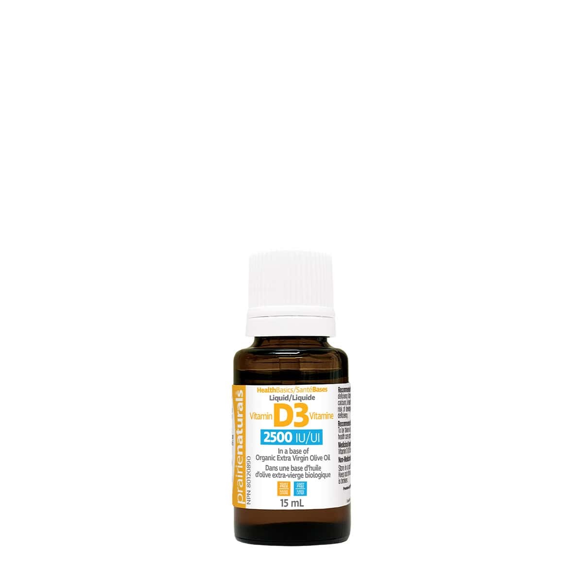 Prairie Naturals Vitamin D3 2500 IU 15ml - Vitamin King - Sports & Supplements