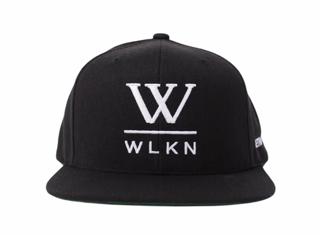 WLKN : WLKN - Basic Signature x #GETFAMILIAR Logo Snapback Black OS - WLKN
