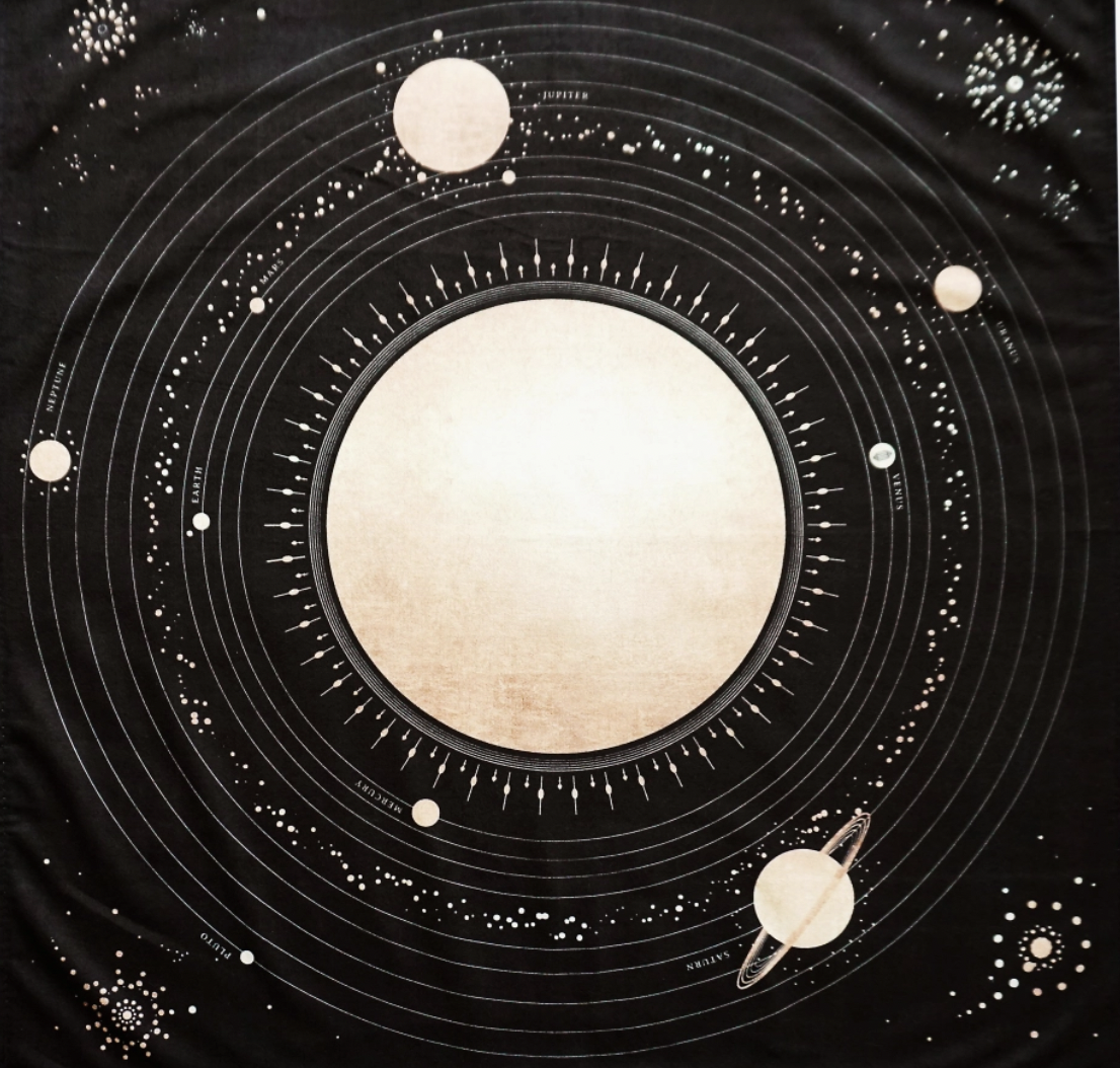 Solar System Tarot Cloth - Modern Druid