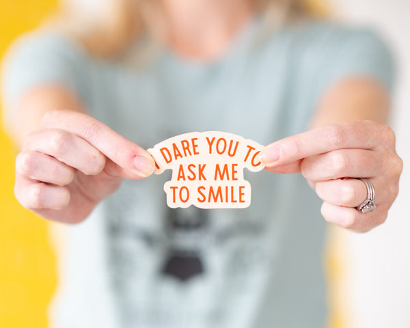 Girl Riot Society I Dare You To Ask Me To Smile Sticker | Shop the ...