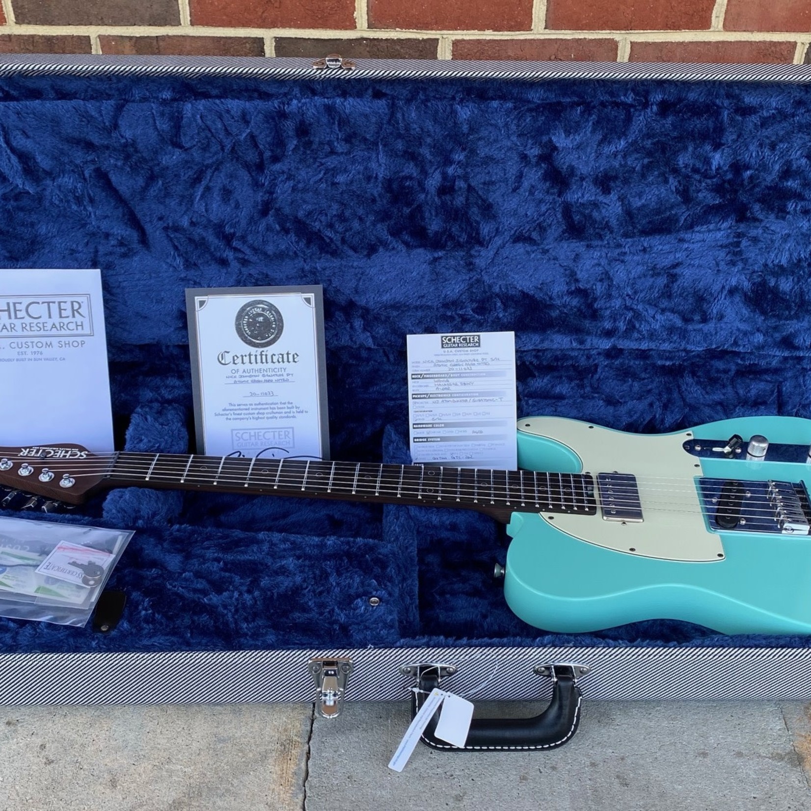 Schecter USA Custom Shop Nick Johnston PT, Atomic Green, Wenge Neck ...