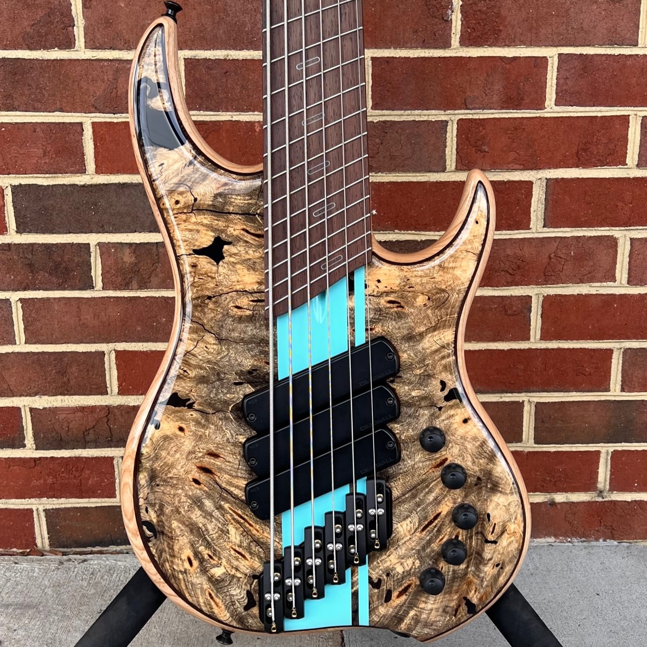 Dingwall Z3 Custom 6-String, Buckeye Burl X-Top, Blue Green Racing ...
