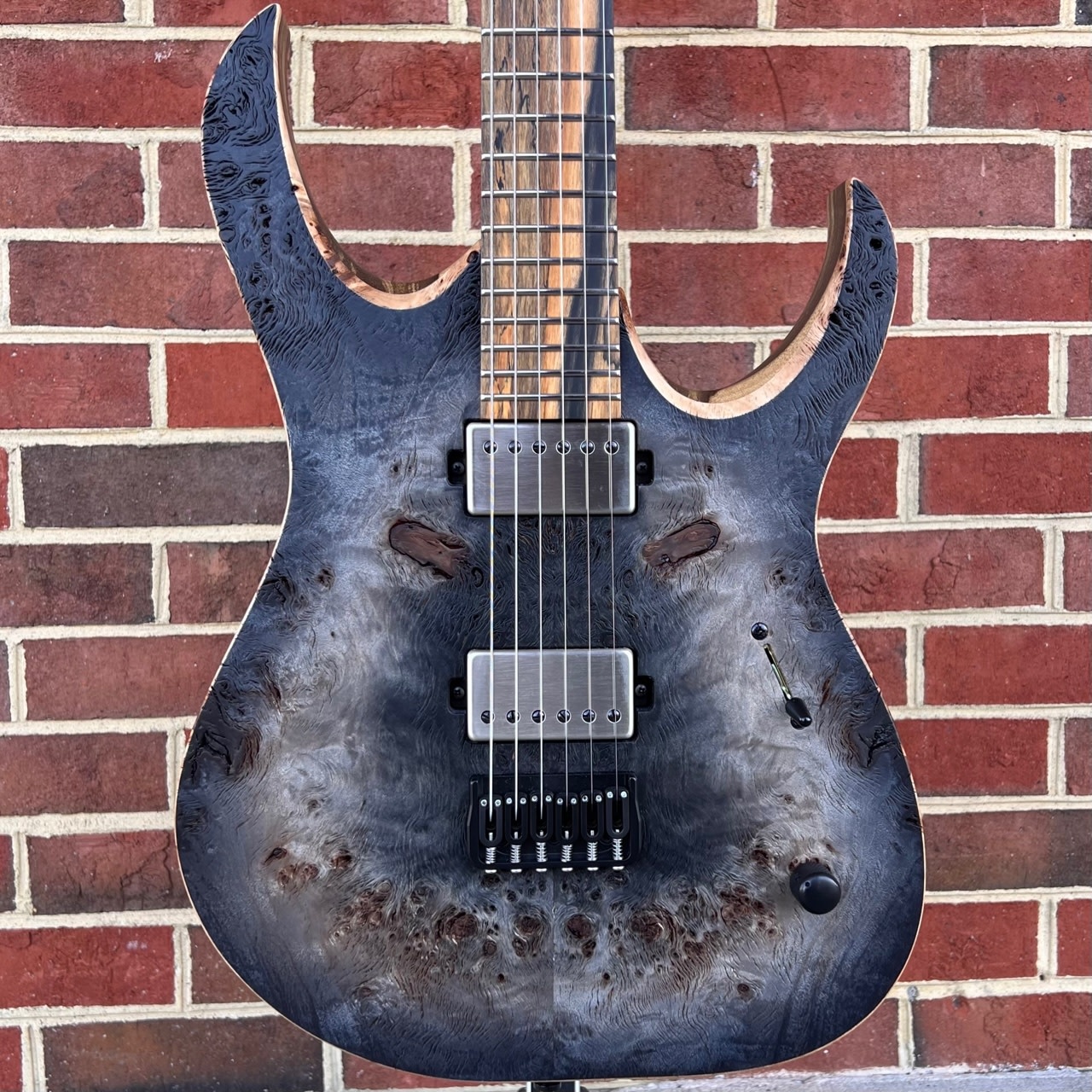 Mayones Duvell Elite 6-String, Galaxy Eye Black RAW, 4A Eye Poplar Top ...