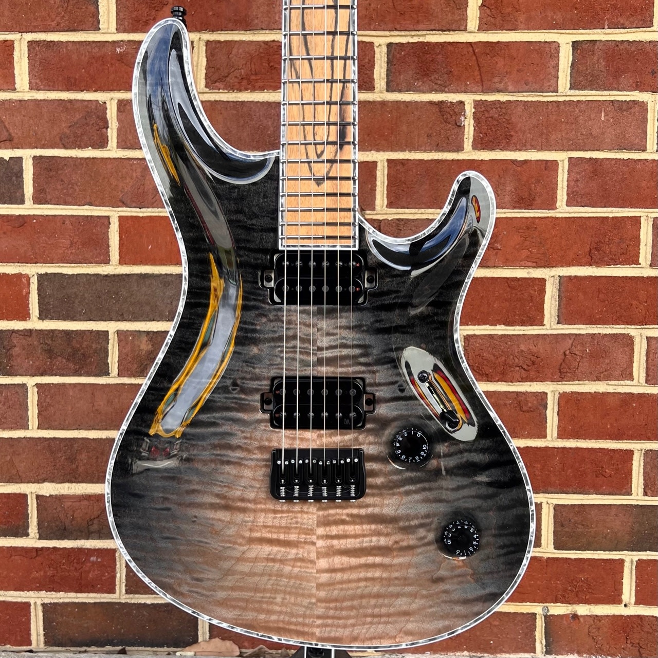 Mayones Regius Core 6, Custom Color, 4A Quilted Maple Top, Swamp Ash ...