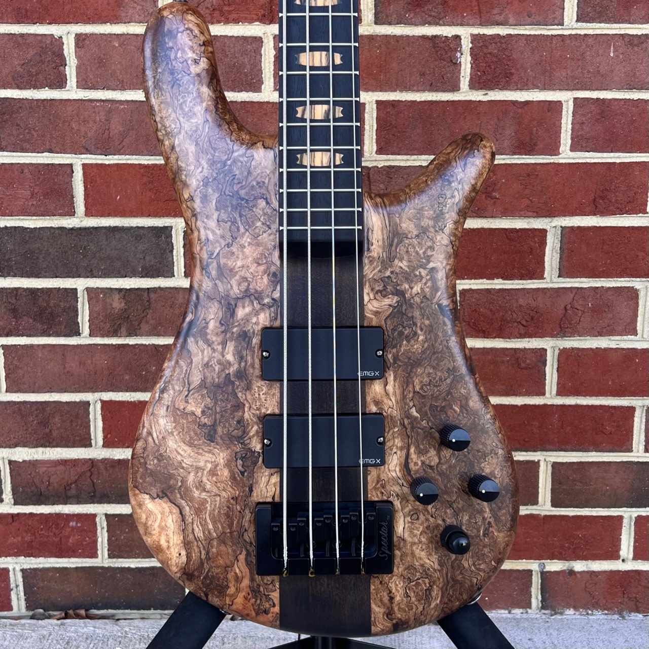 Spector USA NS-2, Spalted Maple Top, Swamp Ash Body, Roasted Maple Neck ...