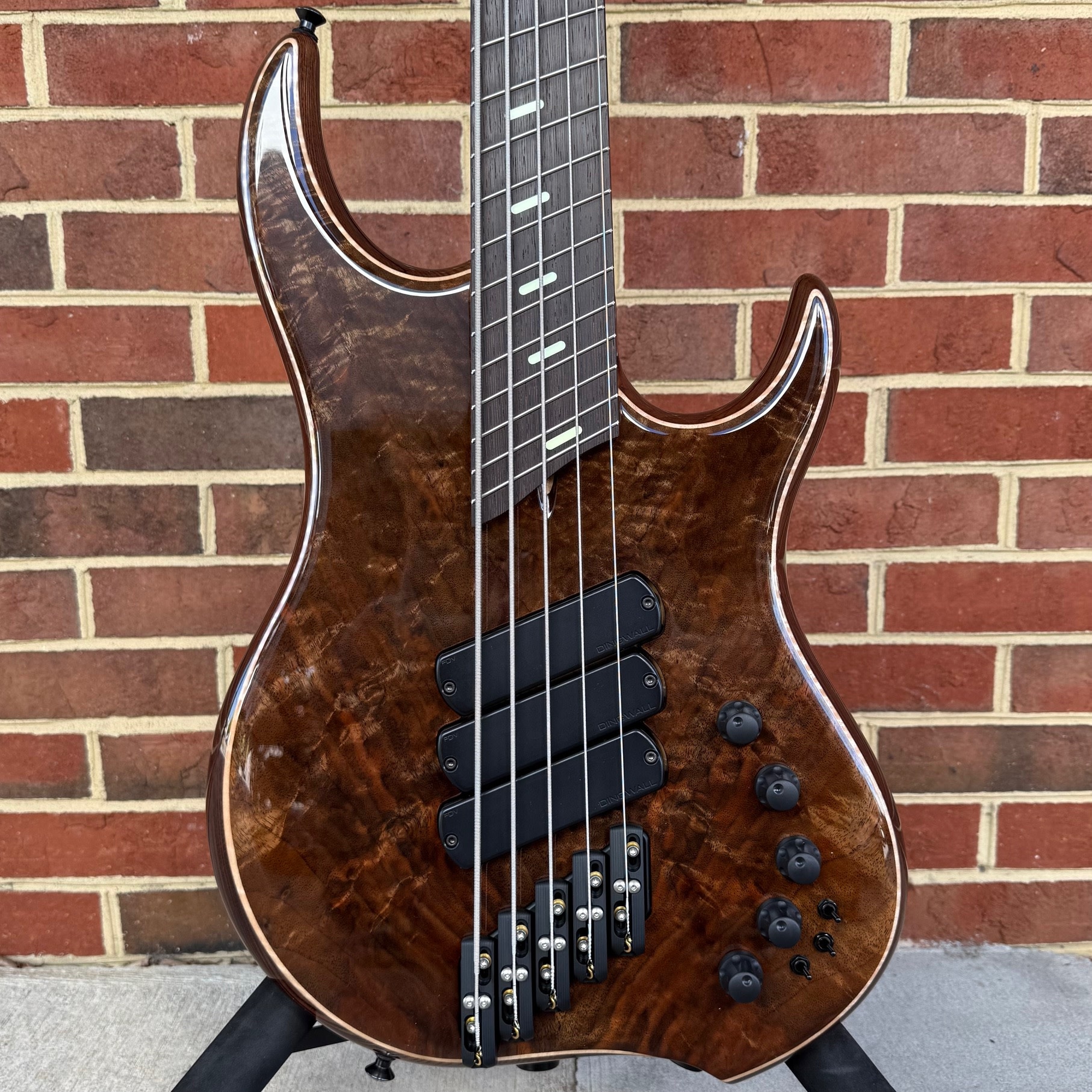 Dingwall Z3 Custom 5-String, Walnut Burl Top, Dual Density Ash Body, Maple Neck, Wenge Fretboard ...