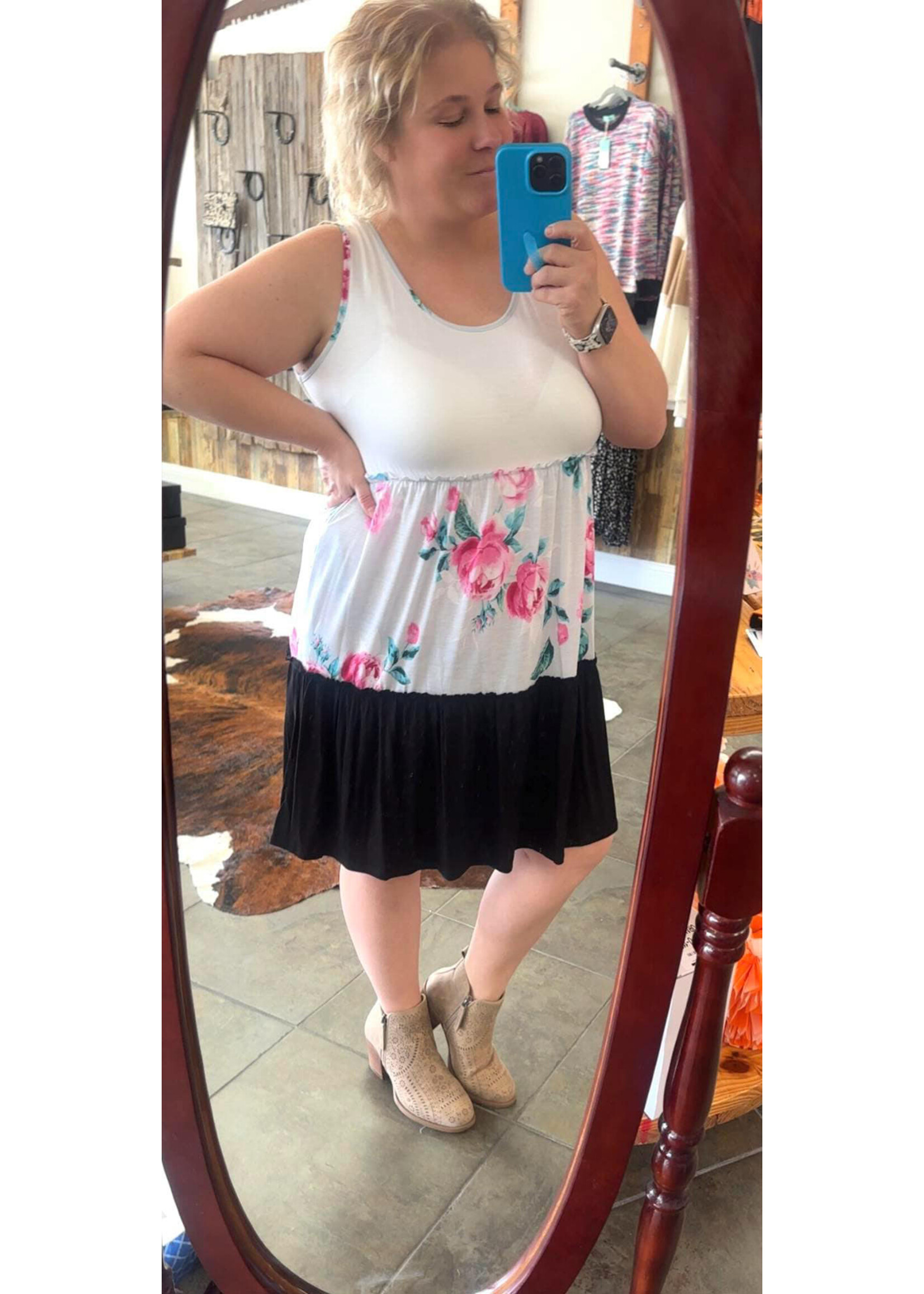 Ivory Tank Dress - Trixie's Boutique