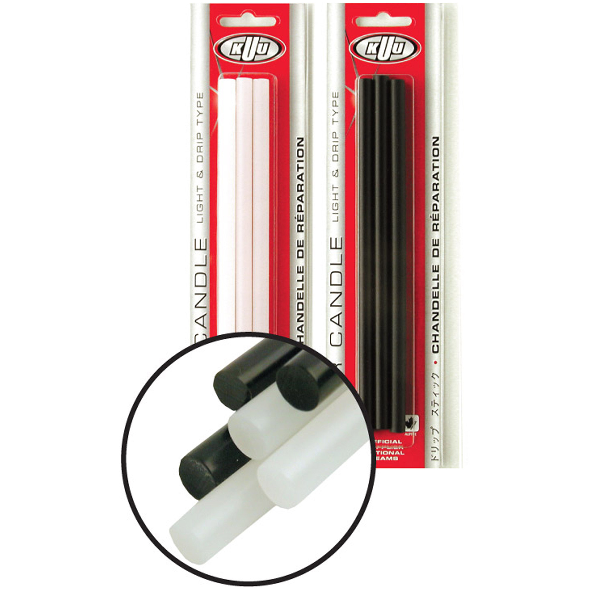 KUU Drip Stick Candle (Clear) - 3pc. - Ski Town