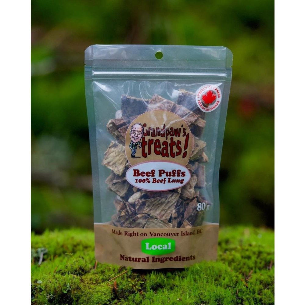 Grandpaws Beef Puffs 80g - Woofy's by Paw Street Market