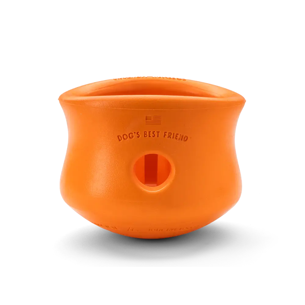 West Paw Toppl Large 4" Tangerine - Woofy's by Paw Street Market